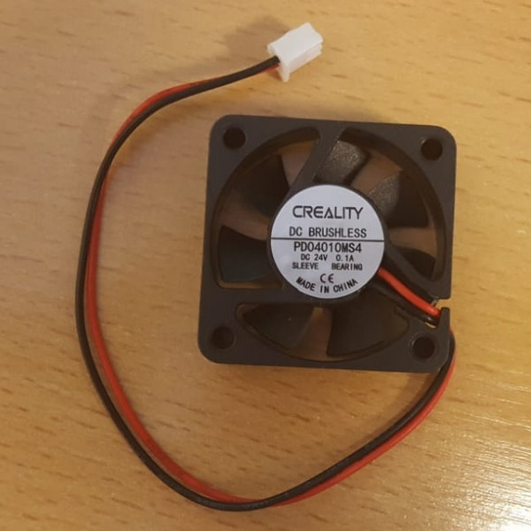Creality 3D Ender-3 motherboard fan axial with connector 24V, 40mm x ...