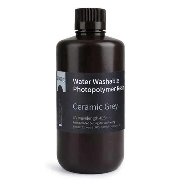 Elegoo ceramic grey Water Washable resin, 1kg Elegoo 123-3d.co.uk