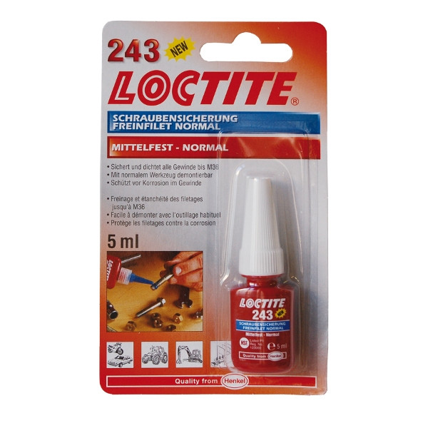 Loctite 243 locking agent, 5ml Loctite 123-3d.co.uk