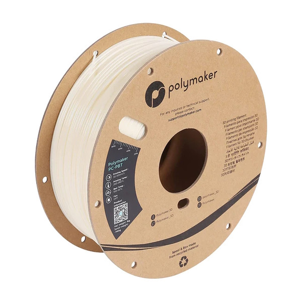 Polymaker PC-PBT filament 1.75 mm Natural 1 kg Polymaker 123-3d.co.uk