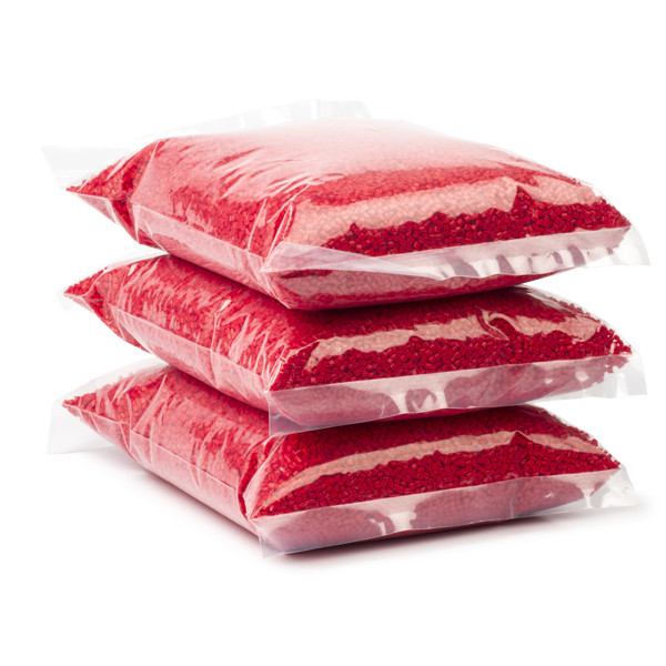 REAL PLA Pellets red 25 kg REAL 123-3d.co.uk