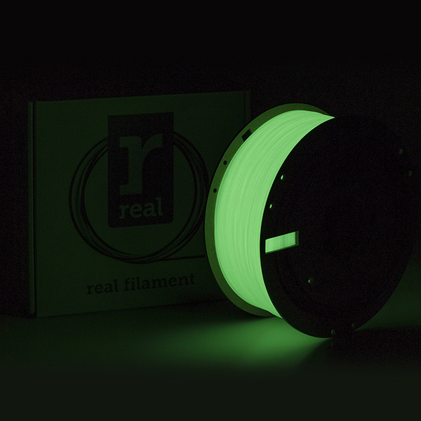 REAL glow-in-the-dark PLA filament 1.75mm, 1kg REAL 123-3d.co.uk