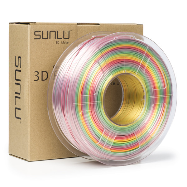 SUNLU silk rainbow PLA filament 1.75mm, 1kg SUNLU 123-3d.co.uk