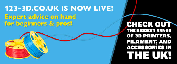 3D Printers, Filament & Tools | Best prices UK | 123-3d.co.uk